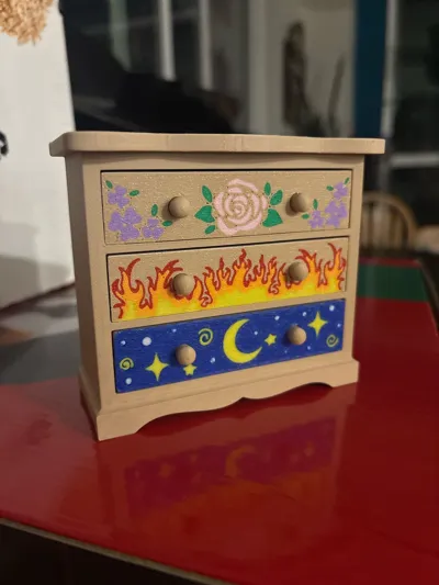 Feyre's Dresser - Miniature Drawer (Acotar) by JayminProd MakerWorld ...