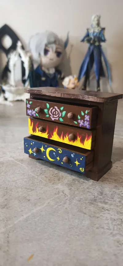 Feyre's Dresser - Miniature Drawer (Acotar) by JayminProd MakerWorld ...