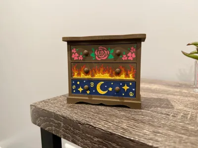 Feyre's Dresser - Miniature Drawer (Acotar) by JayminProd MakerWorld ...