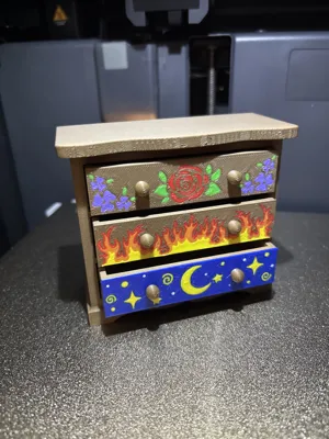 Feyre's Dresser - Miniature Drawer (Acotar) by JayminProd MakerWorld ...