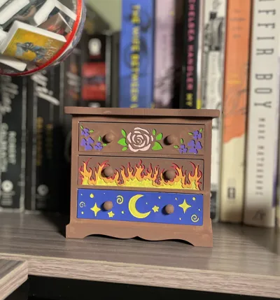 Feyre's Dresser - Miniature Drawer (Acotar) - Free 3D Print Model ...