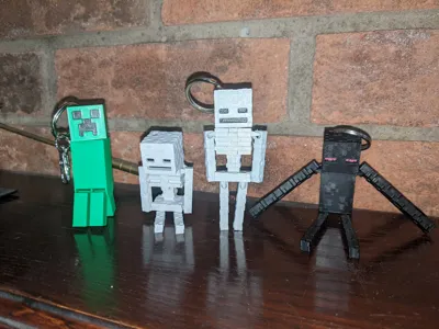 Minecraft Skeleton -Print in place Articulated by Calmec87 MakerWorld ...
