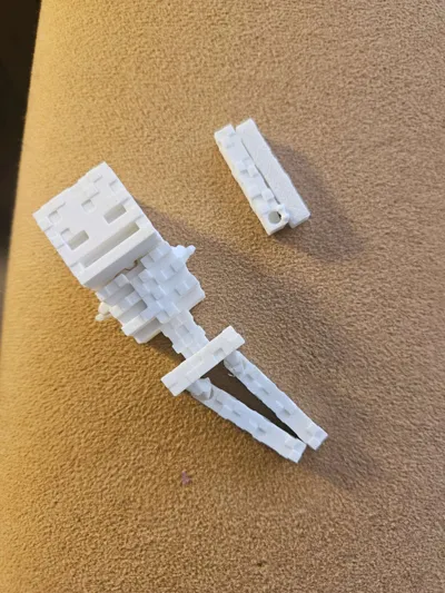 Minecraft Skeleton -Print in place Articulated by Calmec87 MakerWorld ...