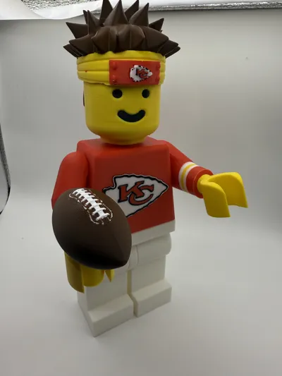 Patrick Mahomes Hair for Brick Man - Free 3D Print Model - MakerWorld