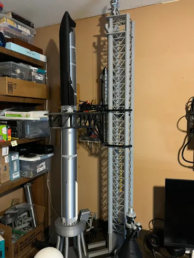 Starship 33 Block 2 (1:100) with Tiles by Larsvommars MakerWorld: Download Free 3D Models