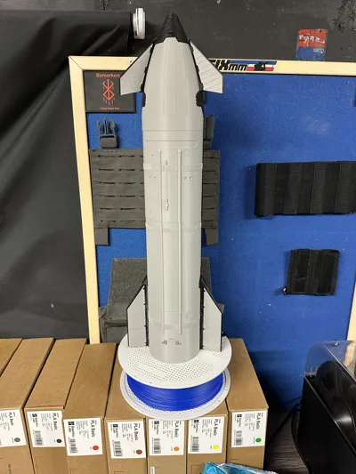 Starship 33 Block 2 (1:100) with Tiles by Larsvommars MakerWorld: Download Free 3D Models