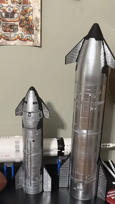 Starship 33 Block 2 (1:100) with Tiles by Larsvommars MakerWorld ...