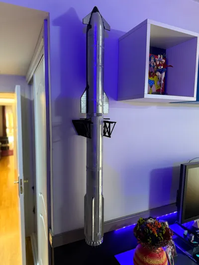 Starship 33 Block 2 (1:100) with Tiles by Larsvommars MakerWorld: Download Free 3D Models