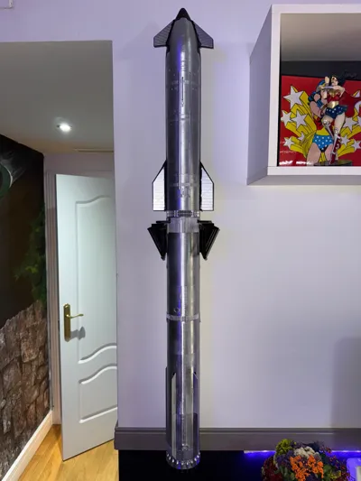 Starship 33 Block 2 (1:100) with Tiles by Larsvommars MakerWorld: Download Free 3D Models