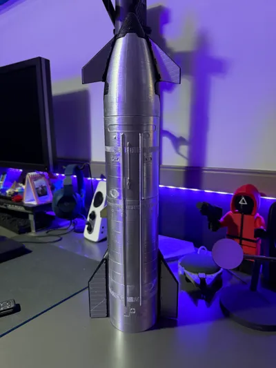 Starship 33 Block 2 (1:100) with Tiles by Larsvommars MakerWorld: Download Free 3D Models