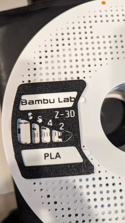 Filament Labelling System For Bambu Lab Reusable Spools by Zurlingo-3D ...