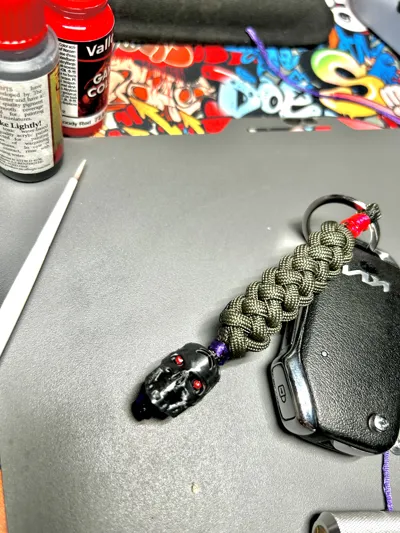 Terminator T-800 Skull Paracord Bead Remixed by BATTCAVE MakerWorld ...