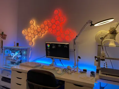 HexaLeaf - Led Light Panels - Free 3D Print Model - MakerWorld