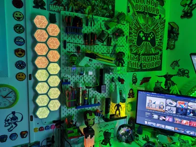 HexaLeaf - Led Light Panels - Free 3D Print Model - MakerWorld