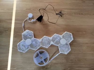 HexaLeaf - Led Light Panels - Free 3D Print Model - MakerWorld