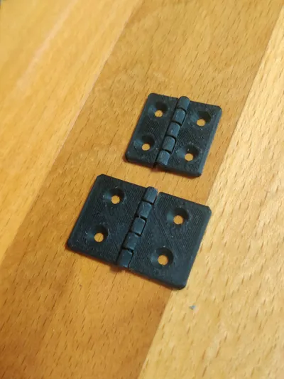 Micro hinge print in place 5 min print - Free 3D Print Model - MakerWorld