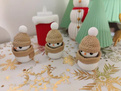 Snowman Fidget Clicker! by Mochi Makes MakerWorld: Download Free 3D Models