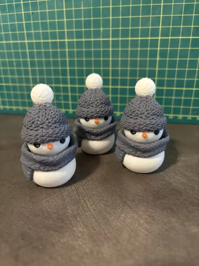 Snowman Fidget Clicker! by Mochi Makes MakerWorld: Download Free 3D Models