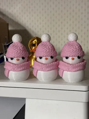 Snowman Fidget Clicker! by Mochi Makes MakerWorld: Download Free 3D Models