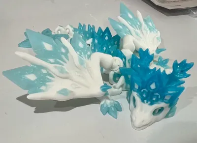 Articulated Baby Snowflake Dragon by Saber3D - Free 3D Print Model ...