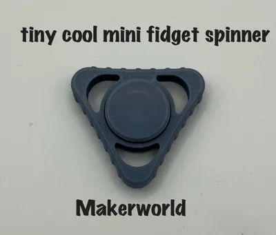 tiny cool mini fidget spinner - Free 3D Print Model - MakerWorld