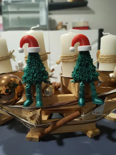 Christmas tree with legs V2 by 3Dudek - MakerWorld