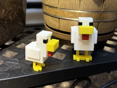 Minecraft Chicken by yoyothechicken MakerWorld: Download Free 3D Models