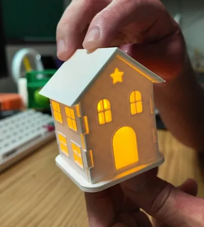 Christmas House Kit Card by mrsretronintendo MakerWorld: Download Free ...