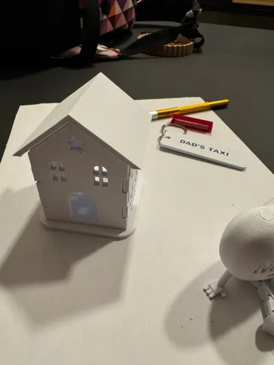 Christmas House Kit Card by mrsretronintendo MakerWorld: Download Free ...