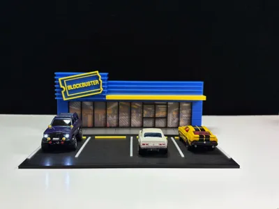 1:64 Blockbuster Store Scale Model - Free 3D Print Model - MakerWorld