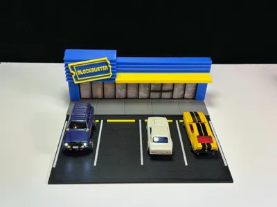 1:64 Blockbuster Store Scale Model - Free 3D Print Model - MakerWorld