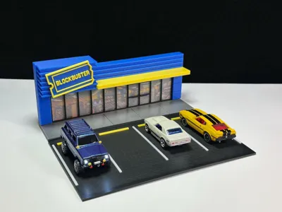 1:64 Blockbuster Store Scale Model - Free 3D Print Model - MakerWorld