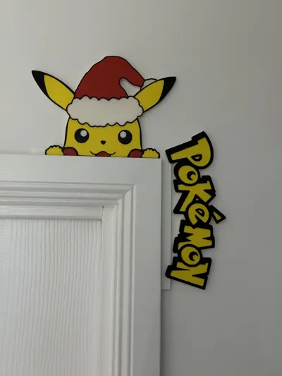 pikachu christmas FOR DOOR by Enova 3D - MakerWorld