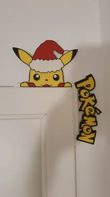 pikachu christmas FOR DOOR by Enova 3D - MakerWorld