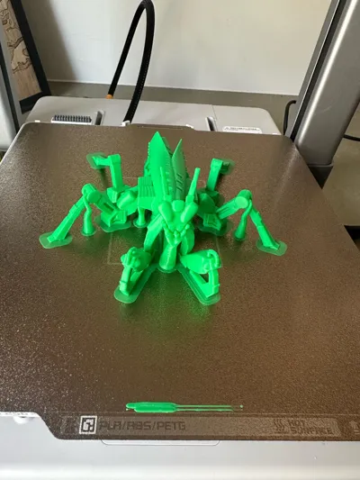 Print-in-Place Articulated Mantis Mech (Optimized) by 1230x MakerWorld ...