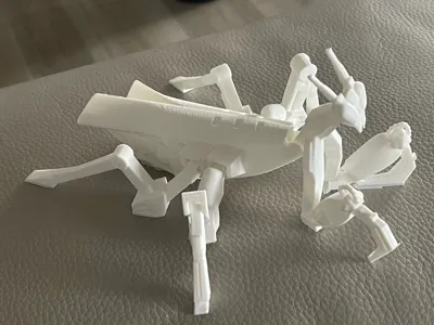 Print-in-Place Articulated Mantis Mech (Optimized) by 1230x MakerWorld ...