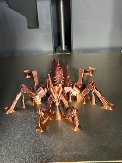 Print-in-Place Articulated Mantis Mech (Optimized) by 1230x MakerWorld ...
