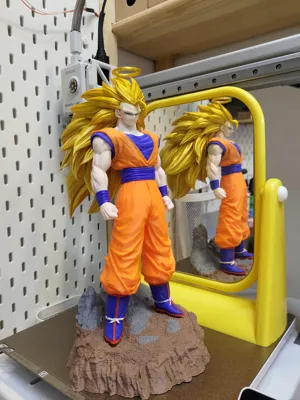 Goku Super Saiyan 3 Multicolor Print Version Remixed by GAWEICHAN ...