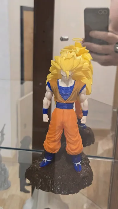 Goku Super Saiyan 3 Multicolor Print Version Remixed by GAWEICHAN ...