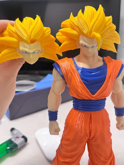 Goku Super Saiyan 3 Multicolor Print Version Remixed by GAWEICHAN ...