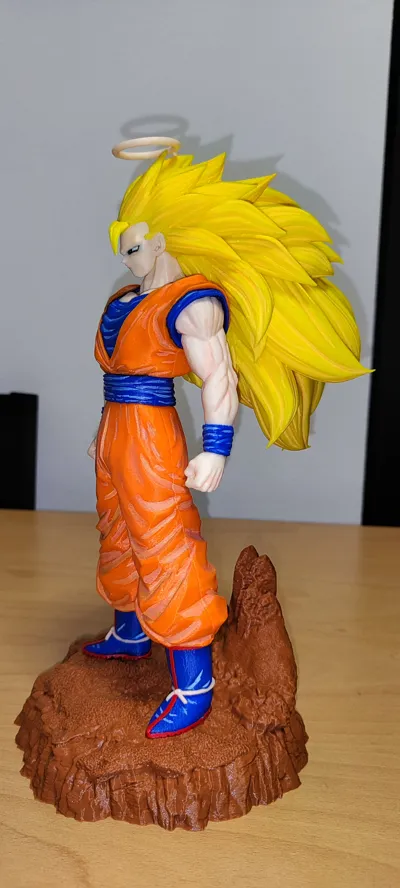 Goku Super Saiyan 3 Multicolor Print Version Remixed by GAWEICHAN ...