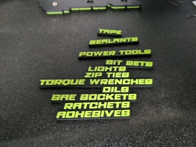 Parametric Toolbox Magnetic Label Maker (US Gen) Remixed by Pleasant ...