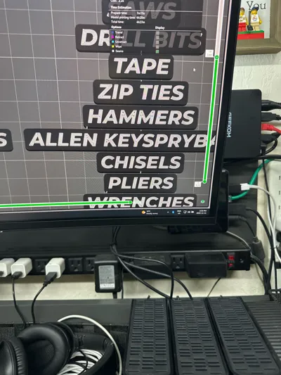 Parametric Toolbox Magnetic Label Maker (US Gen) - Free 3D Print Model ...