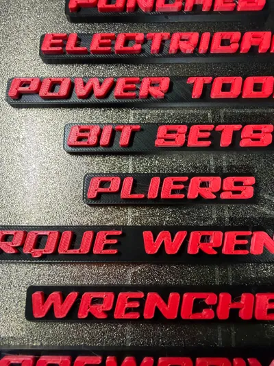 Parametric Toolbox Magnetic Label Maker (US Gen) - Free 3D Print Model ...