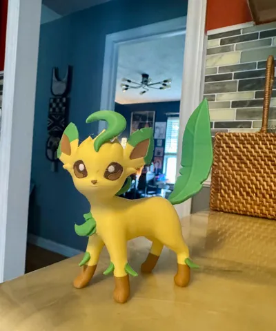 Leafeon 4 Color - Free 3D Print Model - MakerWorld