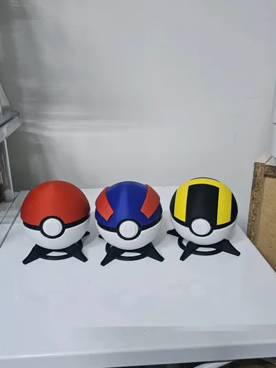 Pokeball Stand by Torikami MakerWorld: Download Free 3D Models