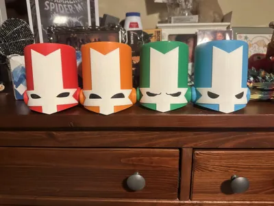 Castle Crasher Head by Eskeleto MakerWorld: Download Free 3D Models