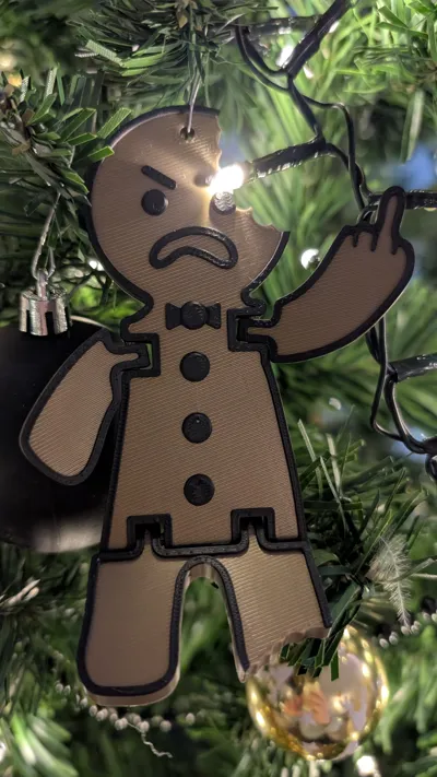 Angry Gingerbread Man (Articulated) by WF3Dprinting MakerWorld ...