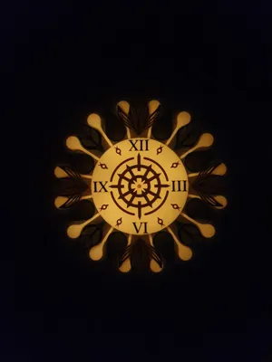 Twilight Bloom Clock by TriDee Design MakerWorld: Download Free 3D Models