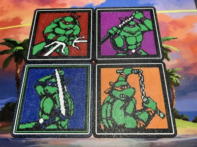 Teenage Mutant Ninja Turtles Arcade Coasters - TMNT Selection Screen ...